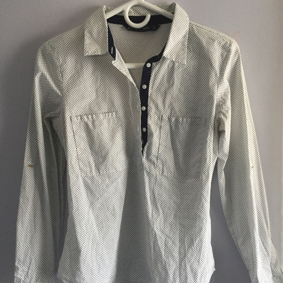 Zara | Tops | Zara Basic Classic Collection Womens Shirt Size M | Poshmark